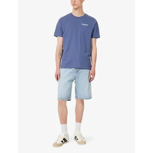 FINISTERRE Letterpress Logo-print Cotton T-shirt - Galactic
