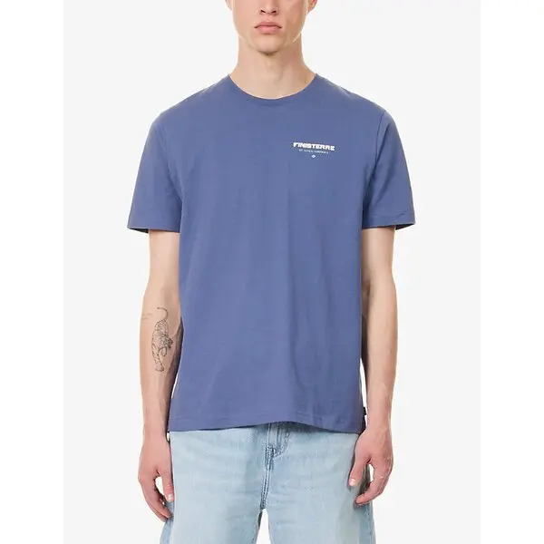 FINISTERRE Letterpress Logo-print Cotton T-shirt - Galactic