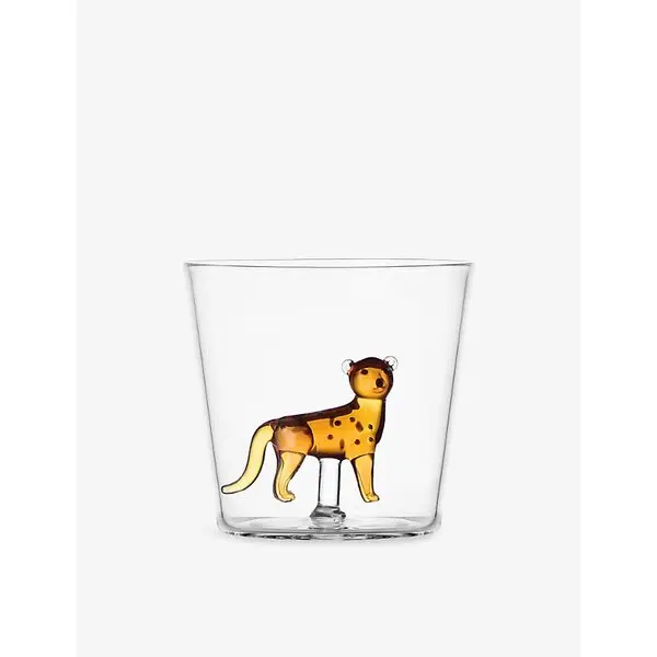 ICHENDORF MILANO Savannah Cheetah Borosilicate-glass Tumbler - Multicolor