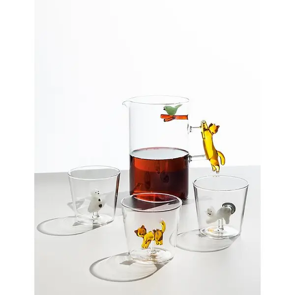 ICHENDORF MILANO Tabby Cat Borosilicate-glass Tumbler