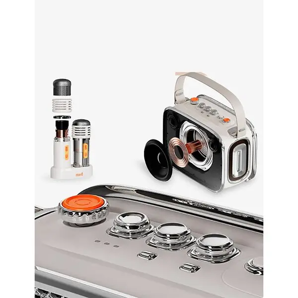 THE TECH BAR Portable Dual-mic Karaoke Machine