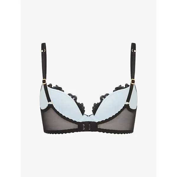 Agent Provocateur Clarette Underwired Lace Bra - Blue/black