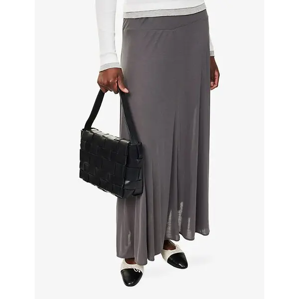 ST. AGNI Envelope Slim Leather Tote Bag