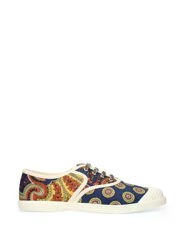 Valentino Garavani Paisley Print Lace-up Sneakers - Multicolour