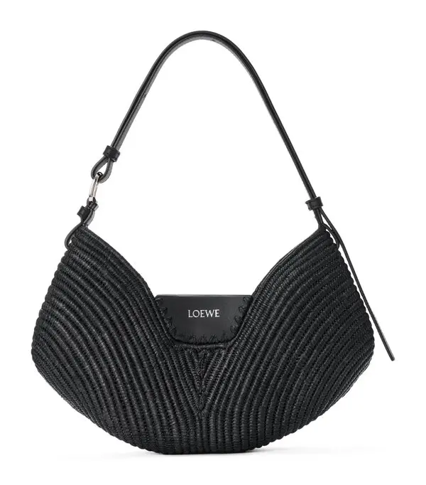 Loewe X Paula's Ibiza Medium Raffia Swing Shoulder Bag