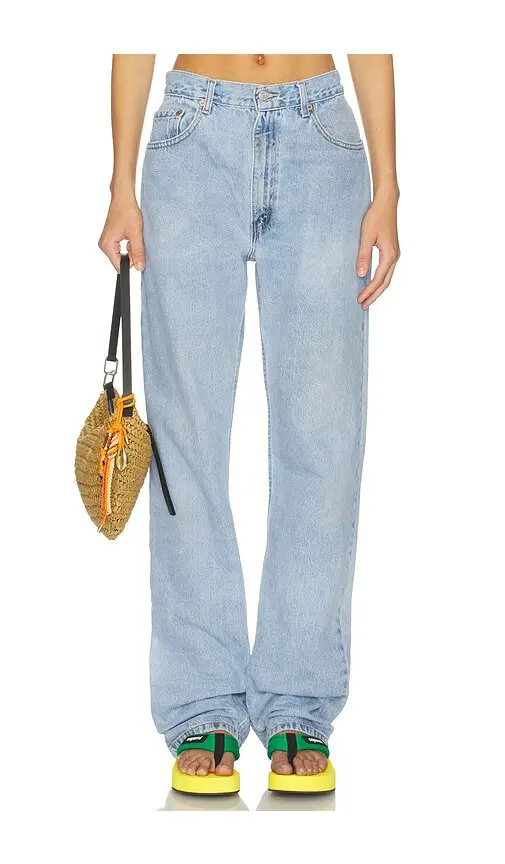 ALIGRACE Signature Baggy Straight Leg Jean - Blue