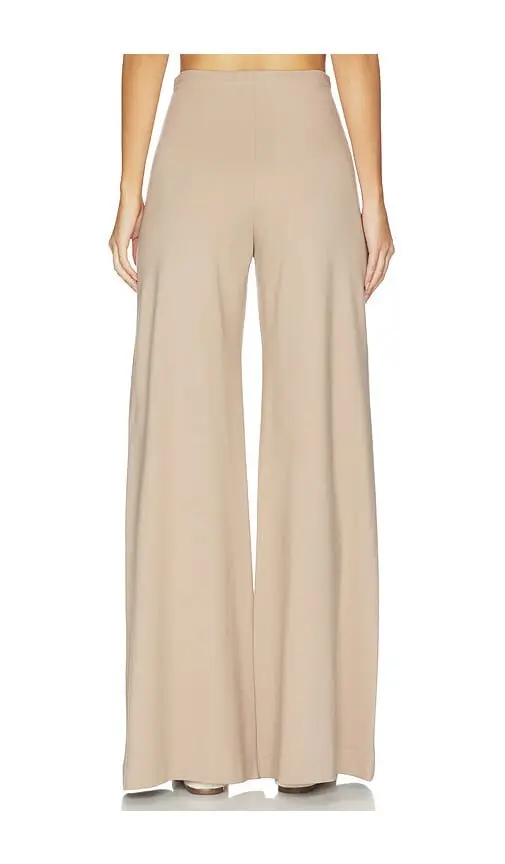 RIPLEY RADER Ponte Knit Wide Leg Trousers - Tan