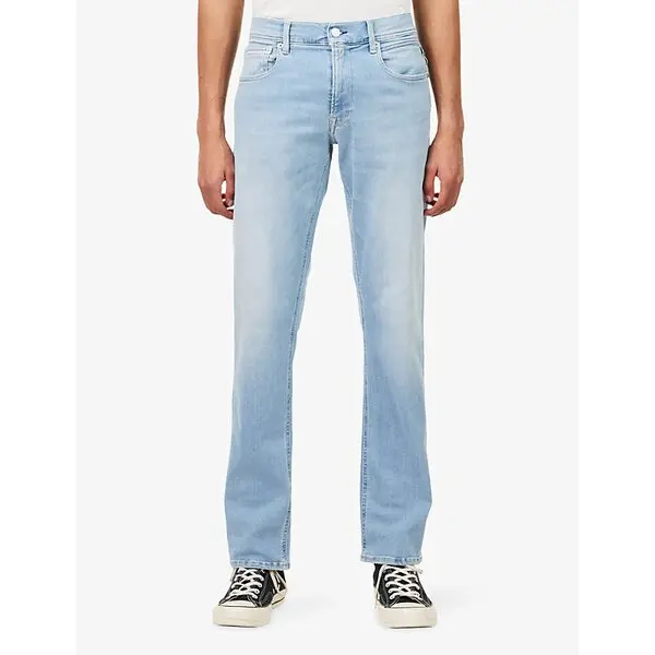 REPLAY Grover Hyperflex Straight-fit Denim Jeans