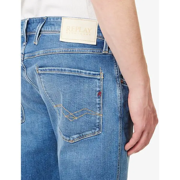 REPLAY Slim-fit Stretch-denim Jeans