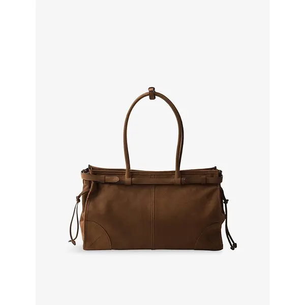 Prada Suede Handbag - Brown