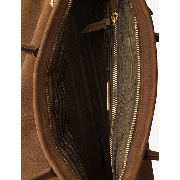 Prada Suede Handbag - Brown