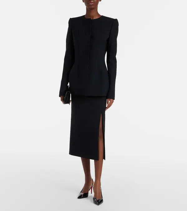 MUGLER Cutout Pencil Skirt