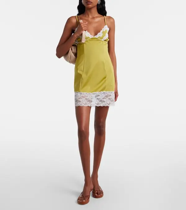 Chloé Lace-trimmed Slip Dress