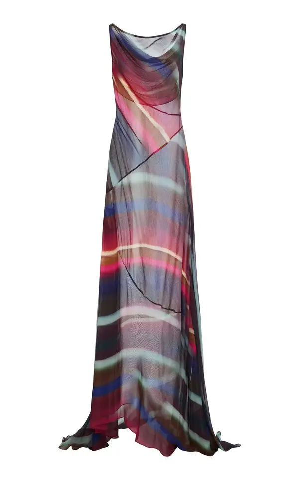 Christopher John Rogers Louie Striped Maxi Dress - Multi