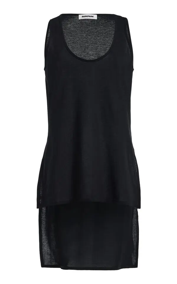 DARKPARK Ivy" Scoop Neck Cotton Jersey Tank Top - Black