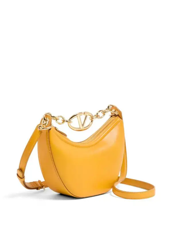 Valentino Garavani Mini Moon Bag With Chain - Orange