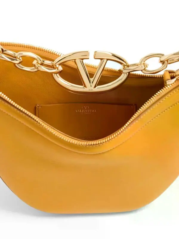 Valentino Garavani Mini Moon Bag With Chain - Orange