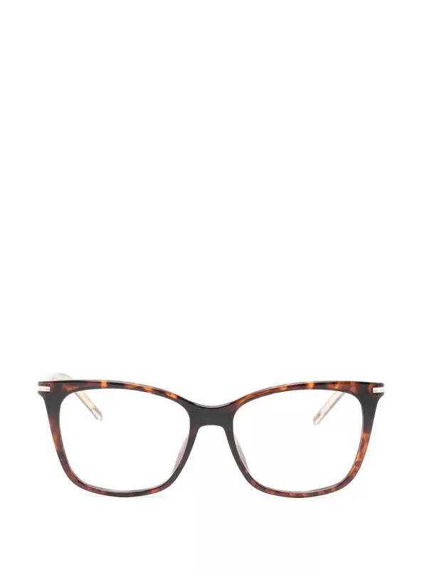 BOSS Tortoiseshell-effect Rectangle-frame Glasses