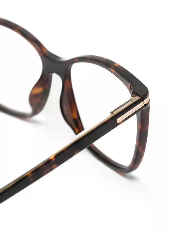 BOSS Tortoiseshell-effect Rectangle-frame Glasses
