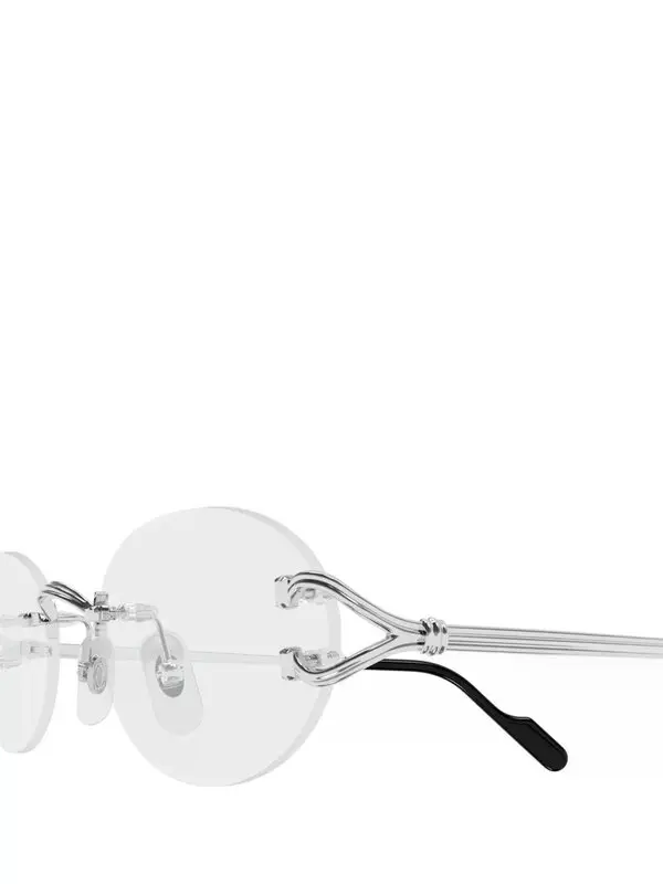 Cartier Rimless Oval-frame Glasses