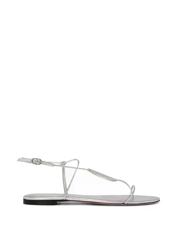 Studio Amelia Pierre Sculptural Pebble Sandals - Silver