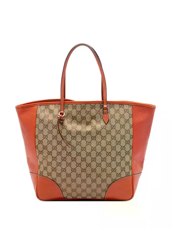 Gucci Gg Canvas Bree Tote Bag - Orange