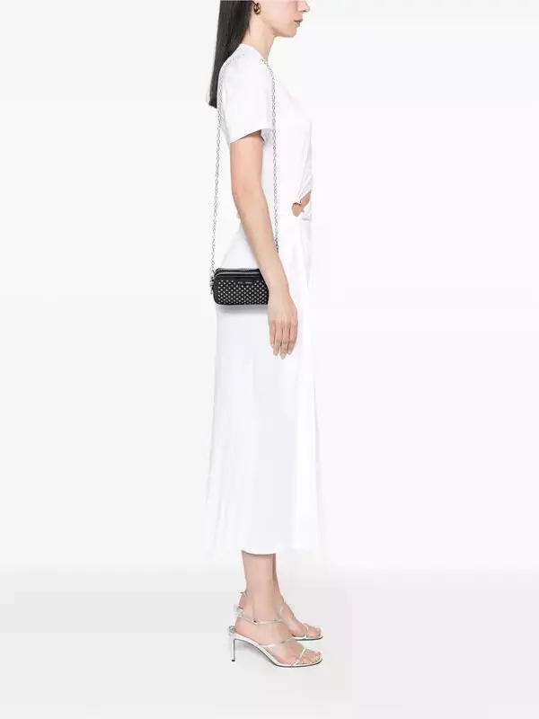 Miu Miu 2000-2025 Studded Leather Double Zip Crossbody Bag