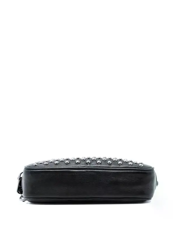 Miu Miu 2000-2025 Studded Leather Double Zip Crossbody Bag