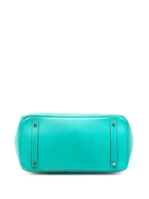 Hermès Swift Birkin Retourne 35 Handbag - Blue