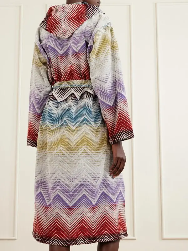 Missoni Marea Striped Cotton-terry Robe
