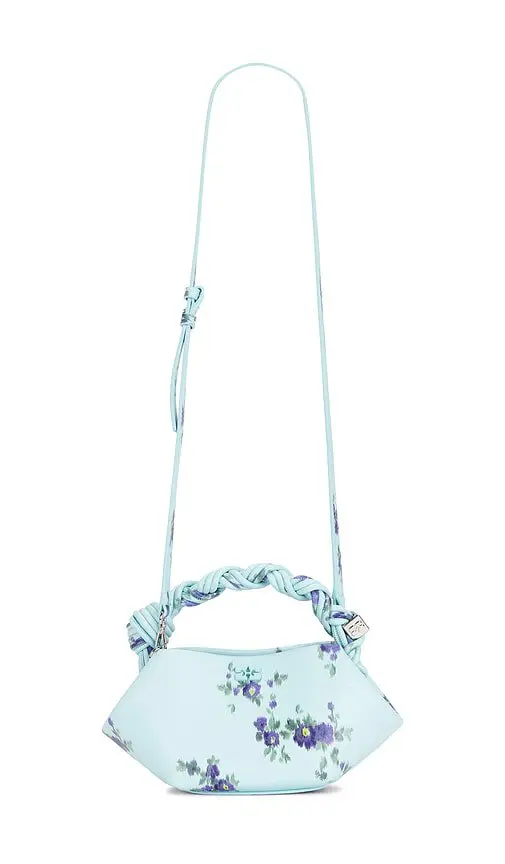 GANNI Mini Bag With Braided Top Handle - Blue