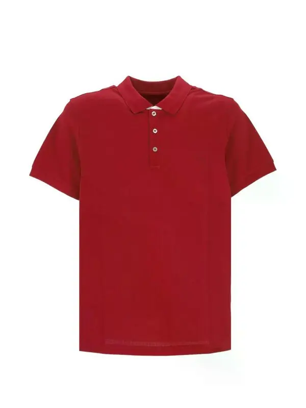 FAY Logo-embroidered Polo Shirt - Red