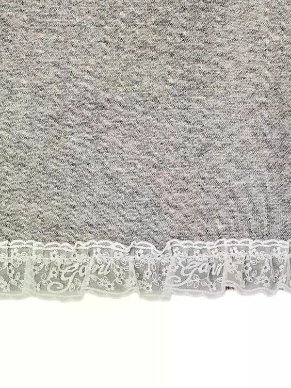 GANNI Lace-trimmed Jersey Shorts