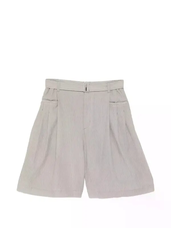 SONGZIO Pleated Belted Shorts