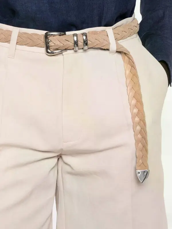 ALPHATAURI Braided Belt With Pleated Shorts