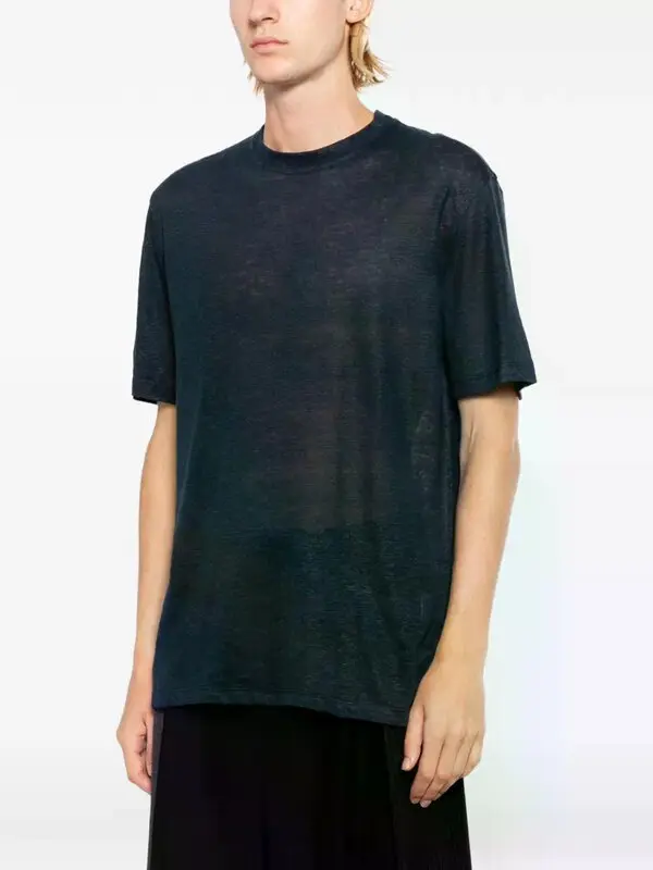 LES HOMMES Linen T-shirt
