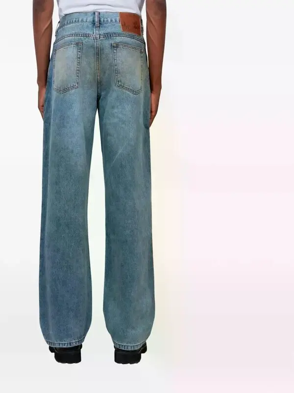 ONE OF THESE DAYS Straight-leg Graphic Print Jeans