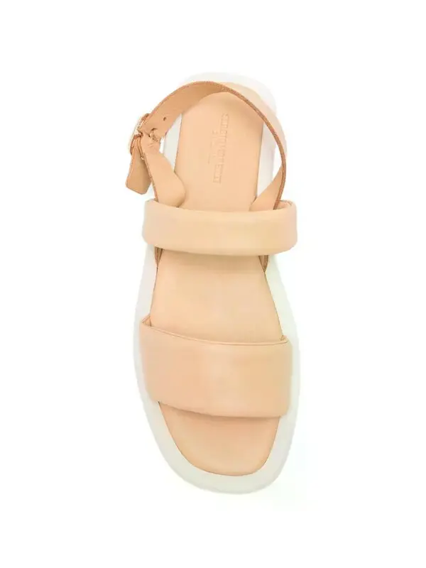 SERGIO MORETTI FIRENZE Padded Strap Sandals - Neutrals