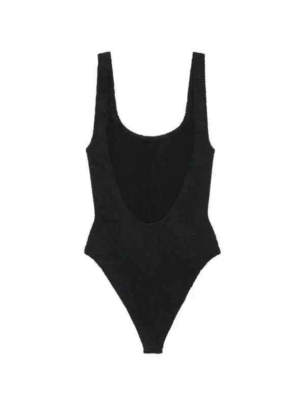 Hunza G Square-neck Swimsuit - Black