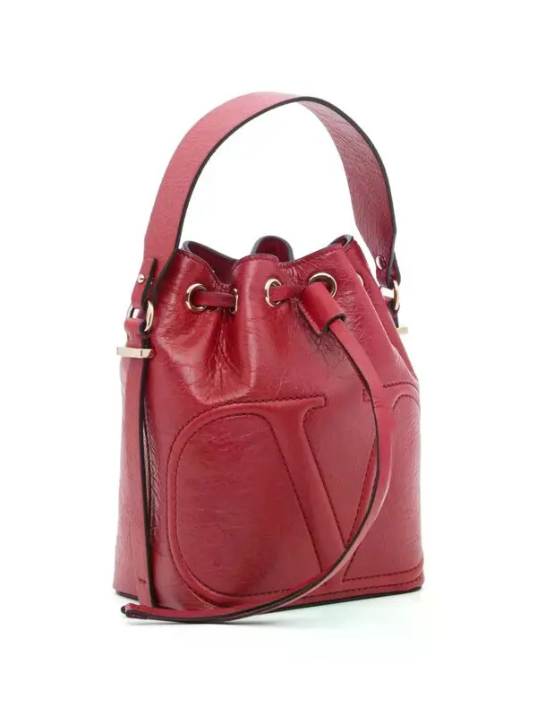 Valentino Garavani Vlogo Walk Bucket Bag - Red