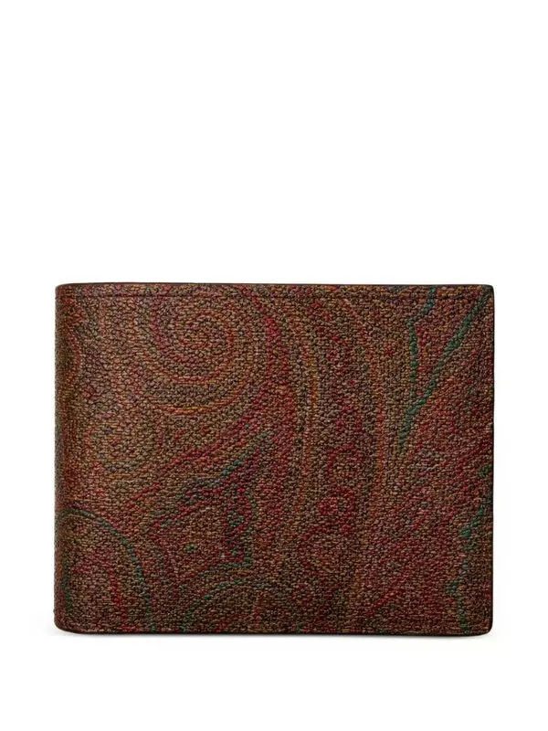 Etro Bi-fold Arnica Wallet - Brown