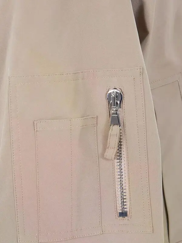 DRHOPE Zip-pocket Bomber Jacket