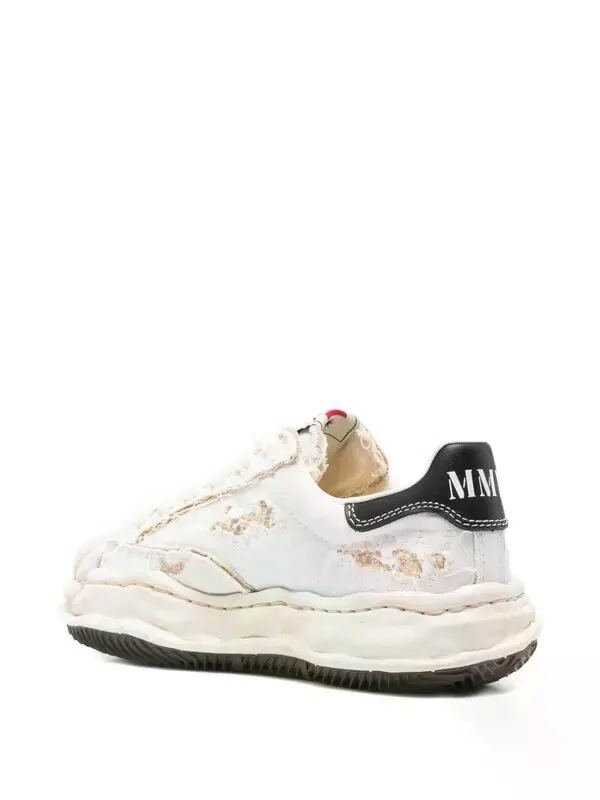 Mihara Yasuhiro Blakey Distressed Sneakers - White