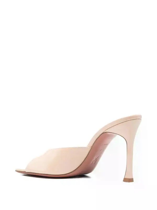Amina Muaddi Alexa Patent Leather Mules