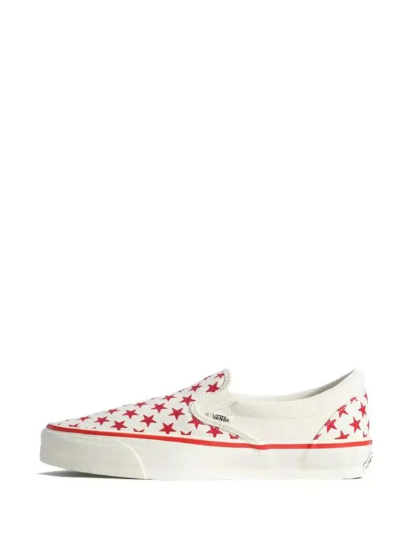 VANS Classic Slip-on 98 Lx Star Print Canvas Sneakers - Neutrals