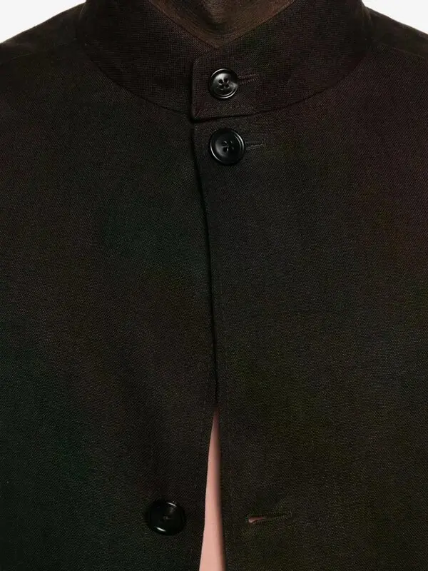Zegna Mandarin-collar Buttoned Jacket