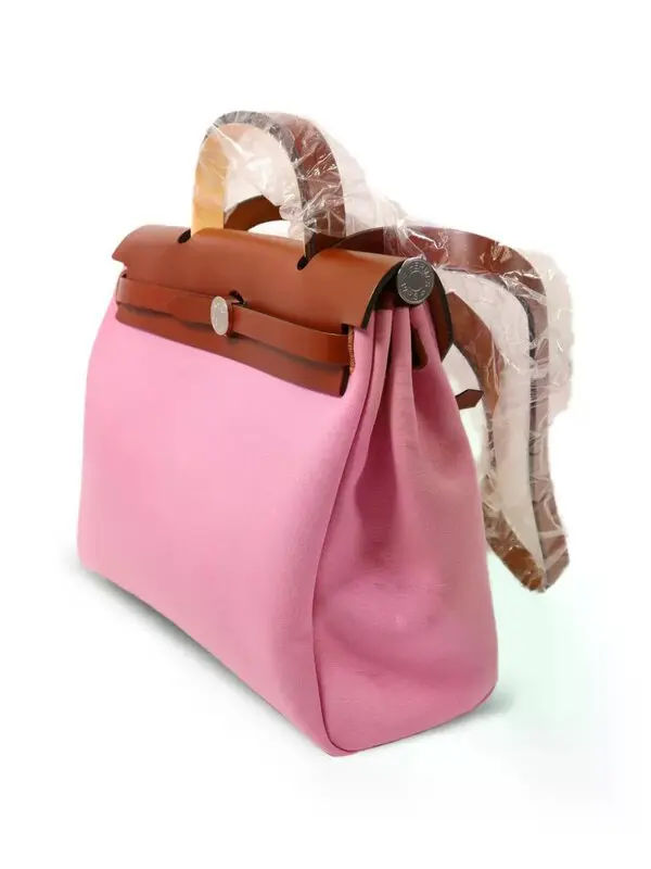 Hermès Pm Herbag Canvas Bag - Pink
