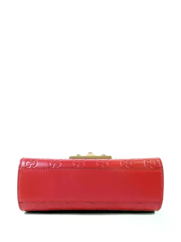 Gucci Padlock Gg Supreme Shoulder Bag - Red