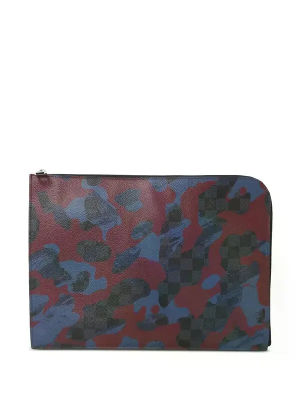 LOUIS VUITTON Gm Pochette Jour Damier Graphite Clutch Bag