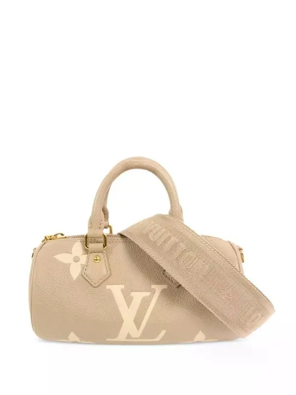 LOUIS VUITTON Bb Papillon Monogram Empreinte Leather Bag - Neutrals